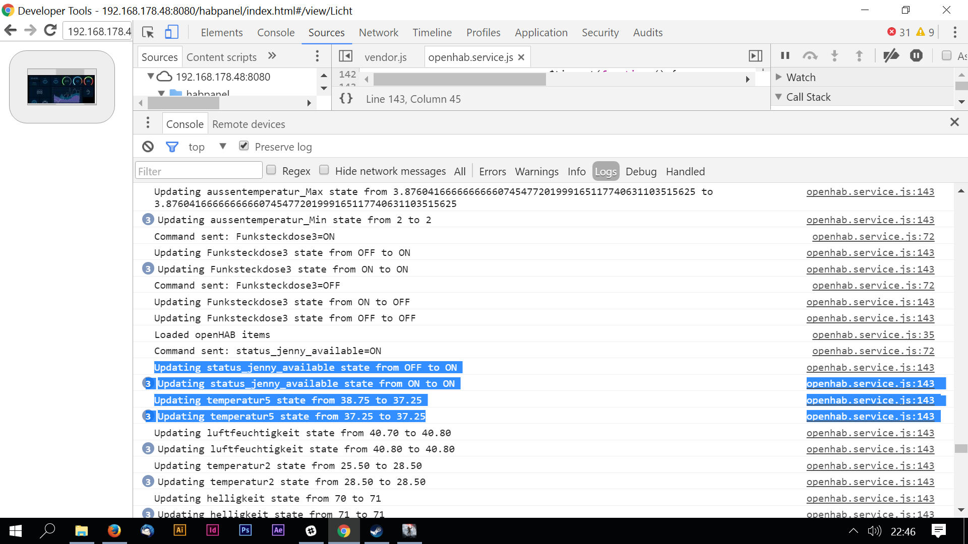 Habpanel home screen app unresposive - HABPanel - openHAB Community