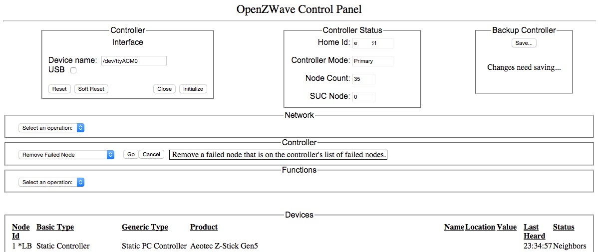 [ZWave] Deleting Dead Nodes - Bindings - openHAB Community