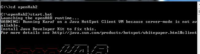 Warning: Server-mode is not avaiable? - Runtime - openHAB Community