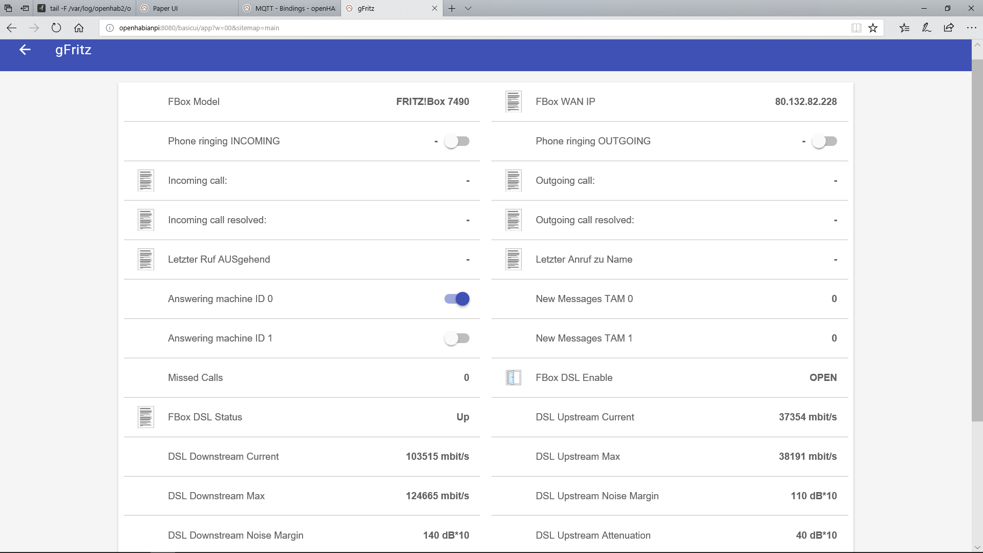 Fritzbox-TR064 binding - wrong dsl stats - Bindings - openHAB Community