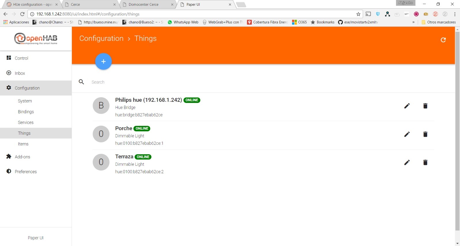HUe configuration - Runtime - openHAB Community
