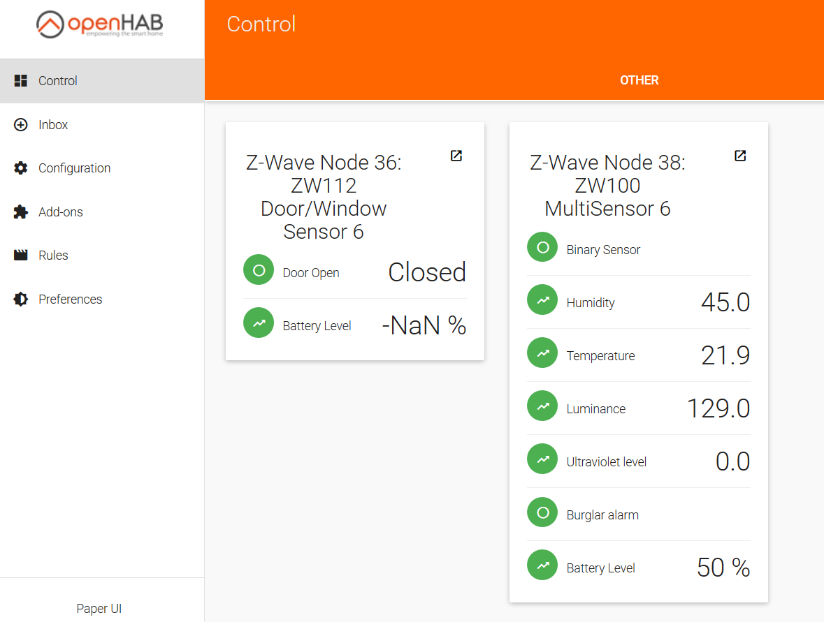 Aeotec Multisensor 6 - motion sensor not working - Bindings - openHAB Community