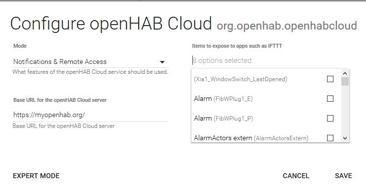 How to unexpose an item (SOLVED) - Beginners - openHAB Community