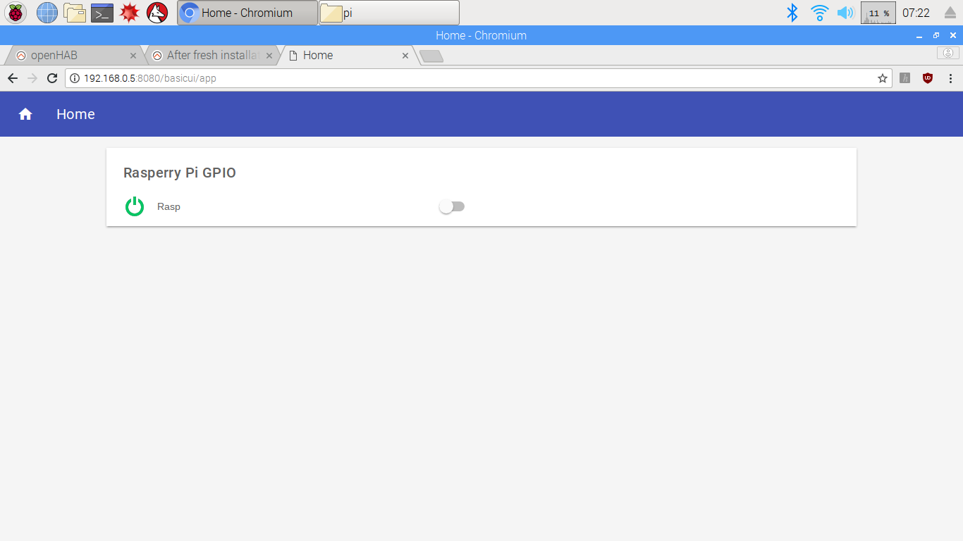 After Fresh Installation Of Openhab2 In My Raspberry Pii Cannot Find Add Ons Folder Bindings 