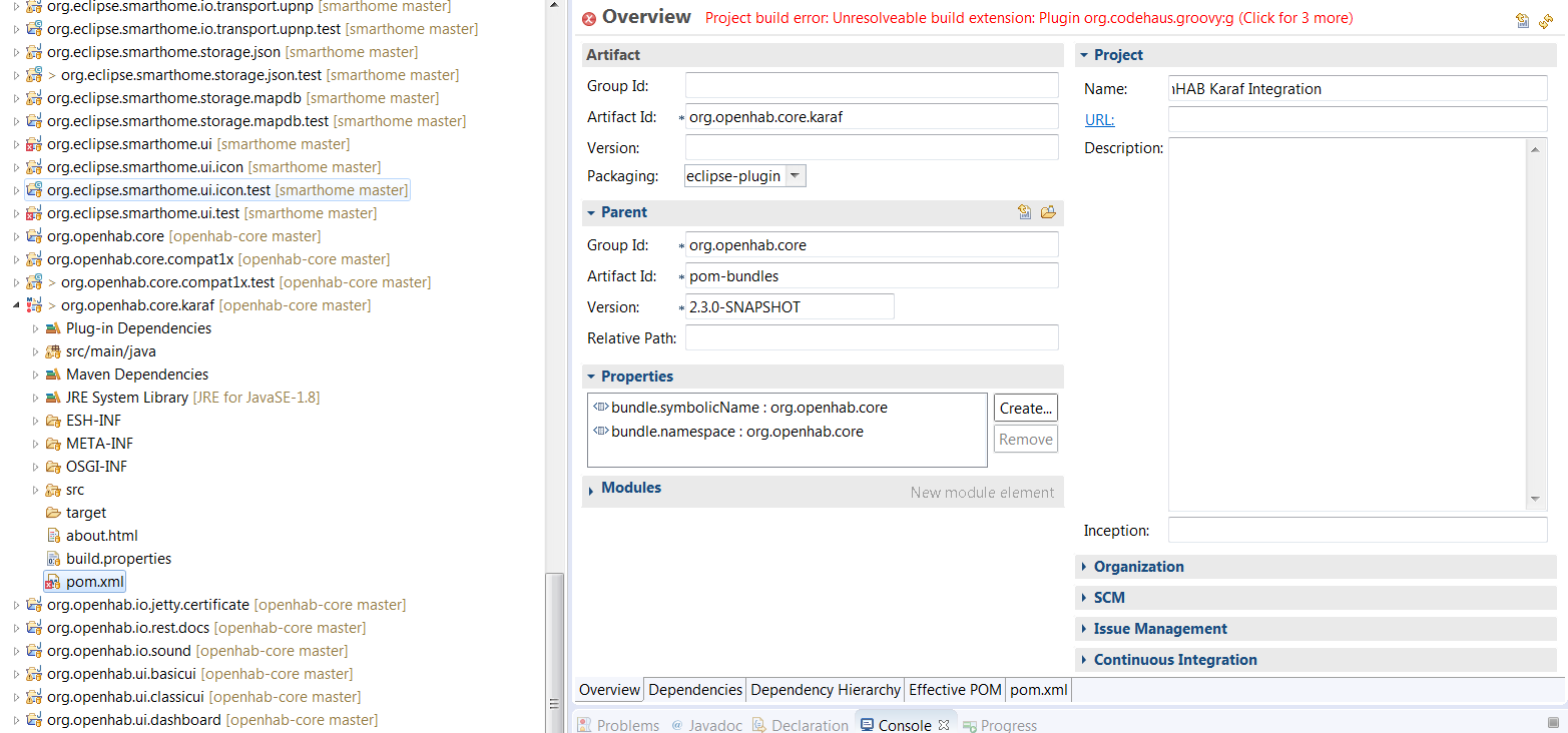 Eclipse IDE Setup Not success for Openhab - Beginners - openHAB Community